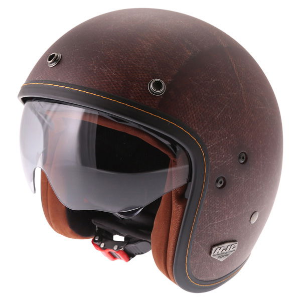HJC FG-70S Vintage Helmet Flat Brown | J&S Accessories