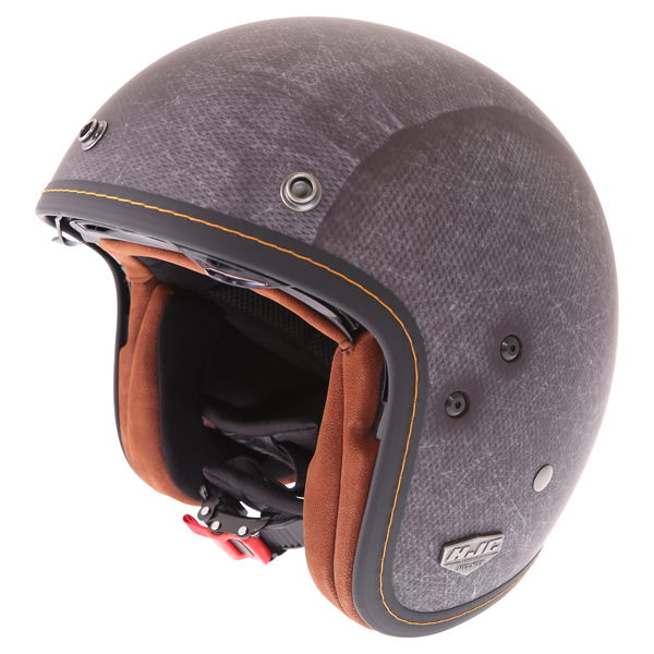 HJC FG-70S Vintage Helmet Flat Black | J&S Accessories