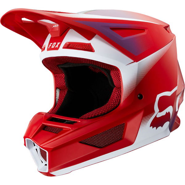 Fox V2 Vlar Helmet Flame Red | J&S Accessories